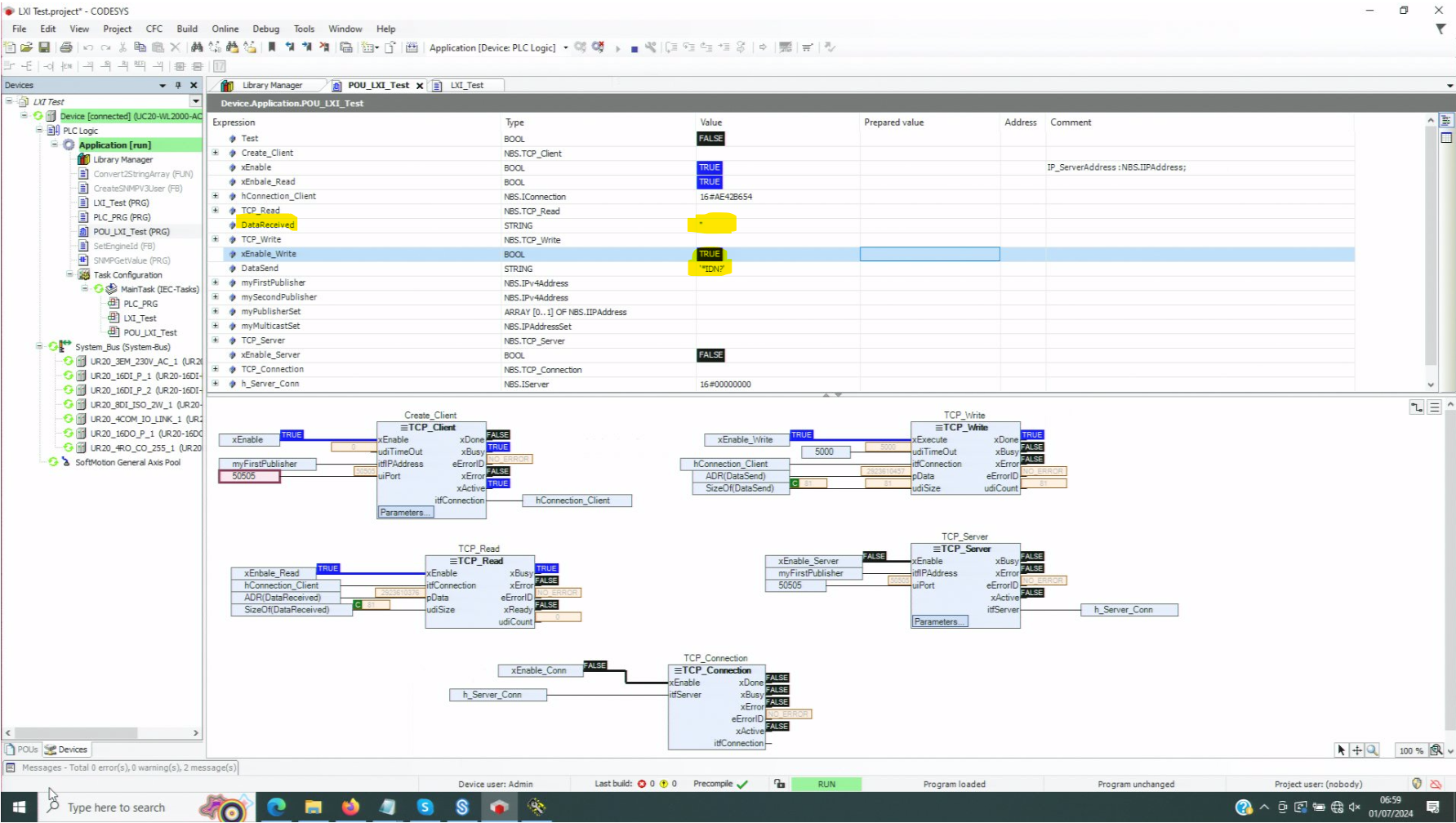 CODESYS Forge - CODESYS Forge / Talk / Engineering 🇬🇧: TCP Client